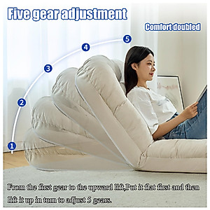 Lazy Floor Sofa Couches, Thicken Tatami Mat Sleeping Pad Foldable Roll Up Lounge Chair, Accent Bean Bag Couch for Living Room Floor Chair ，Lounge Chair for Bedroom Salon Office Living Room (Color : B