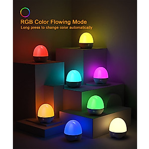 Lyridz Nursery Night Light for Kids, Motion Sensor Night Light with 8 Colors Changing, Dimmable, Rechargeable, 1-Hour Timer, Touch Control