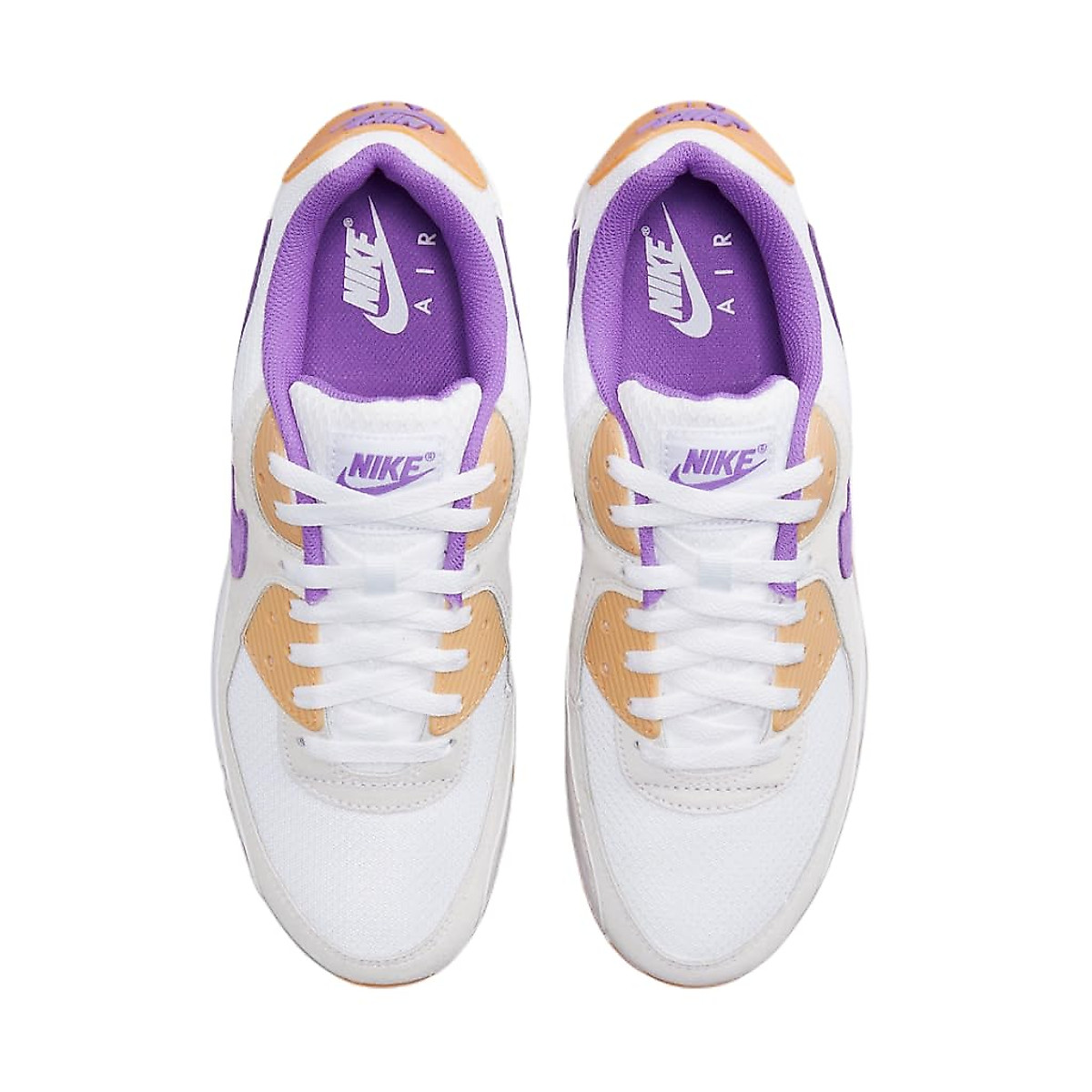 Nike Air Max 90 Men's Shoes Size - 12 White/Action Grape-phantom