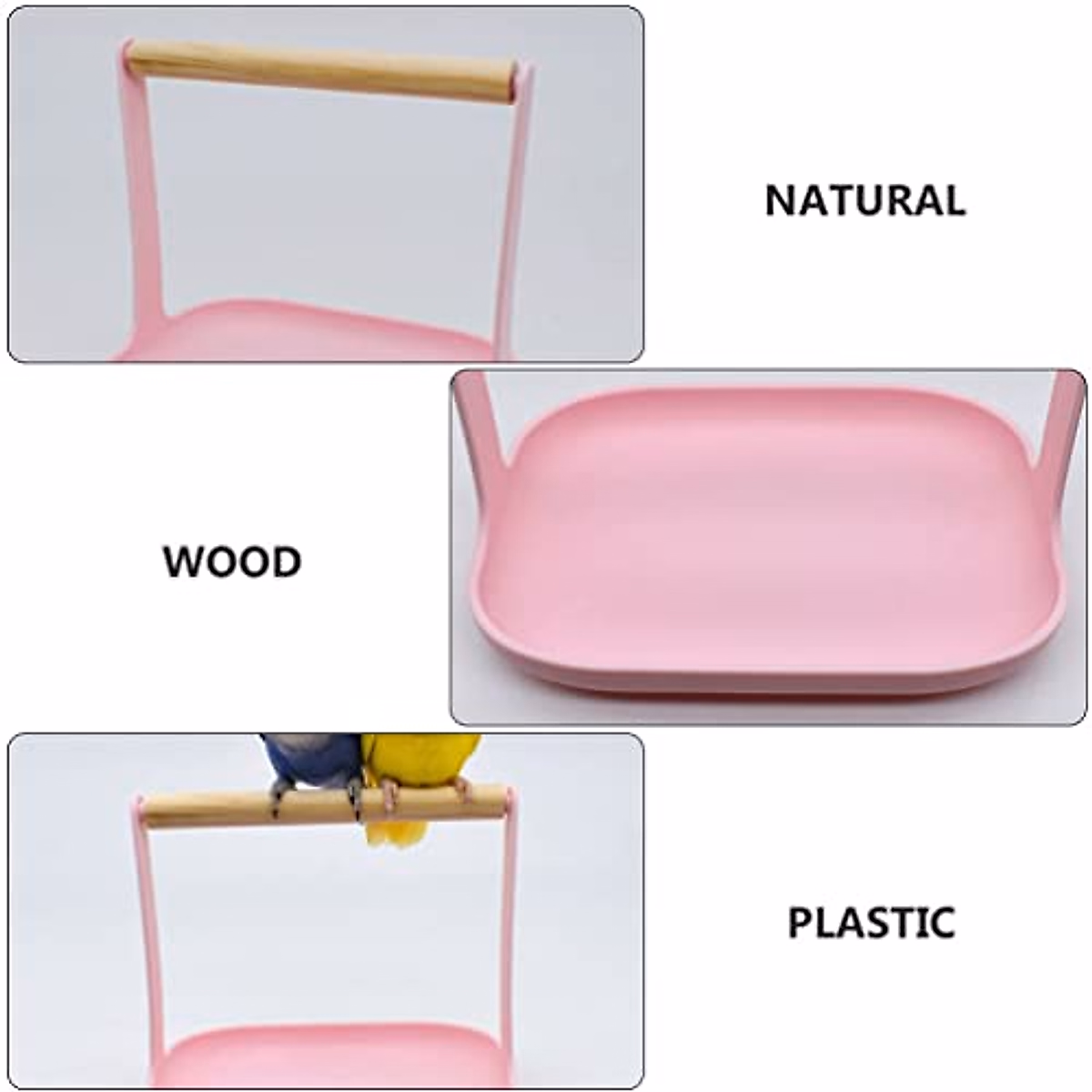 POPETPOP Rabbit Toys Rabbit Toys Teething Toys Bird Stand Desk Perch : 2Pcs Parrot Stand Bird Playground Wood Bird Plaything Bird Balance Train Tool Rabbit Toys Teething Toys Bunny Toys