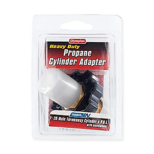 Camco 59943 Propane Cylinder Adapter - Soft Nose POL x 1"- 20 Male Throwaway Cylinder Thread