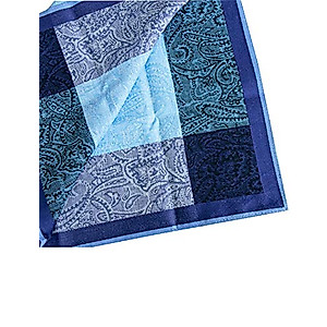 COOUSML Mens Soft Cotton Handkerchiefs Paisley Assorted Hankies Gift Set