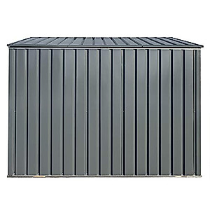 ARROW 6' x 3' Storboss Horizontal Outdoor Padlockable Steel Storage Shed, Charcoal