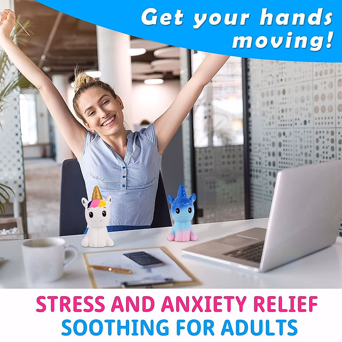 Anboor 4.9 Inches Squishies Unicorn Galaxy Kawaii Soft Slow Rising Scented Animal Squishies Stress Relief Kids Toys (Galaxy)