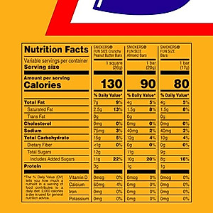 SNICKERS Original, Peanut Butter & Almond Fun Size Milk Chocolate Candy Bars Variety Assortment, Party Size, 24.02 Oz Bulk Bag