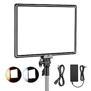 Neewer Super Slim LED Video Light Soft Lighting 40W 3200K-5600K CRI95+ Dimmable LED Panel with LCD Display
