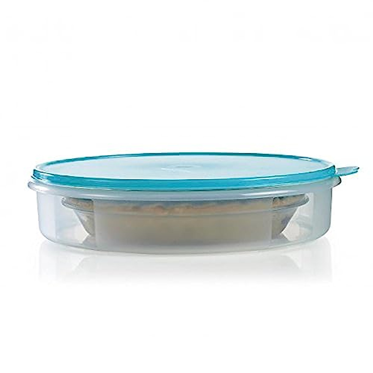 Tupperware Round Pie or Cupcake Keeper, 12-Inch, Sheer (Summer Blue)