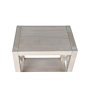 International Concepts Hampton Narrow End Table, Brown