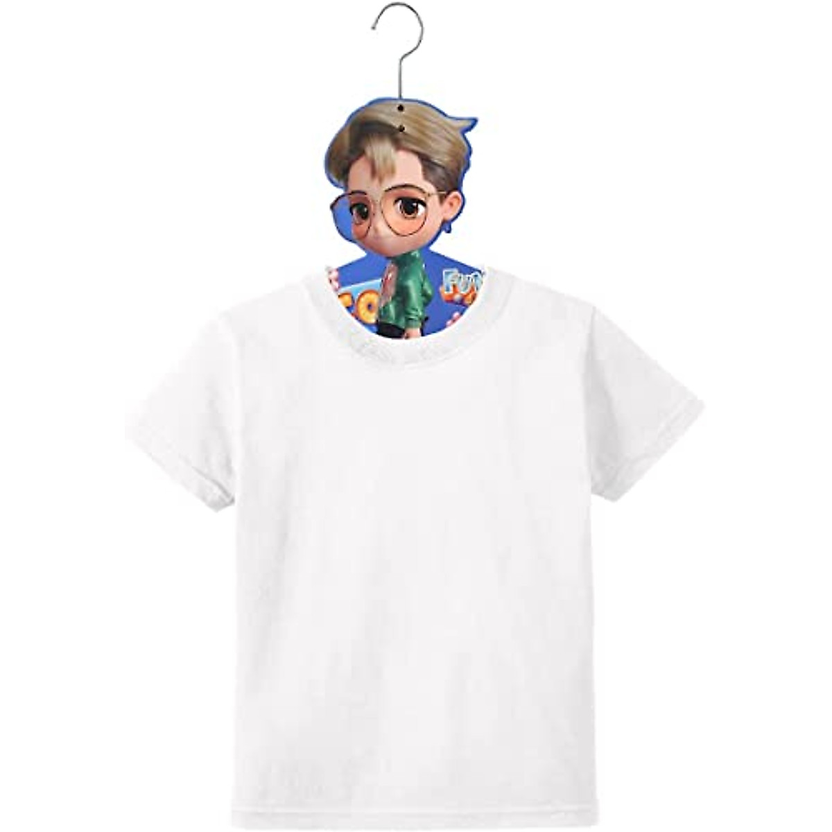 Kpop Merchandise Official Licensed K-POP Merch - TinyTAN Character Clothes Hanger with Steel Hook (Jimin)
