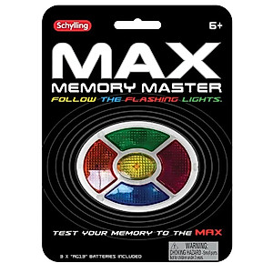 Big Game Toys~MAX Memory Game Simon Says Handheld Electronic Game Lights Sound Travel Portable + Free Sticker