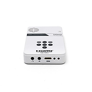 AAXA Technologies KP-101-01 AAXA LED Pico Micro Video Projector - Pocket Size Portable Mobile Mini Projector with mini-HDMI, built-in Media Player & Speakers, 3.5mm Aux Out, Micro SD/USB readers and 80 Min Lithium-Ion Battery