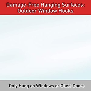 Command 17091CLR-AW-E Window, Medium, 2-Hooks (17091CLR-AWES), 2 Hooks, Clear-Outdoor, 2 Hooks