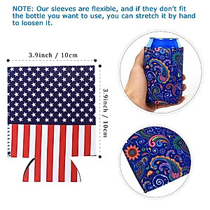 LYDTICK 8 Pcs Beer Can Coolers Sleeves For 12oz Beer Soda & Water Bottle, Reusable Can Cooler Holder Colorful Neoprene Bottle Insulator Perfect For HTV Projects Parties Birthday Gifts (Animals)