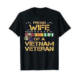 Proud Wife Of A Vietnam Veteran My Husband Is A Hero T-shirt T-Shirt