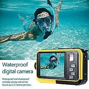 SHENGAO Underwater Camera - Dual Screens Full HD 2.7K 48MP Digital Camera LCD Displays