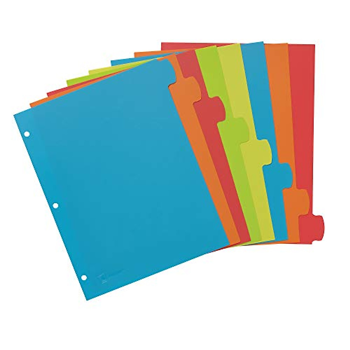 Avery Big Tab Write & Erase Durable Plastic Dividers for 3 Ring Binders, 8-Tab Set, Bright Multicolor, 1 Set (16130)