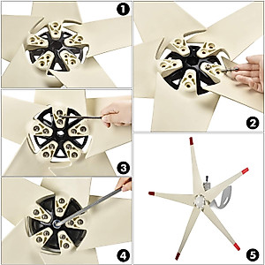 Nature's Generator Elite Platinum - WE System:3600W Solar & Wind Powered Pure Sine Wave Off-Grid Nature's Generator Elite+1200W Nature's Generator Power Pod Elite+4pcs 100W Solar Panel+ Wind Turbine