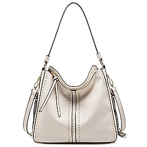 Montana West Large Hobo Handbag for Women Studded Leather Shoulder Bag Crossbody Purse With Tassel MWC-1001BG