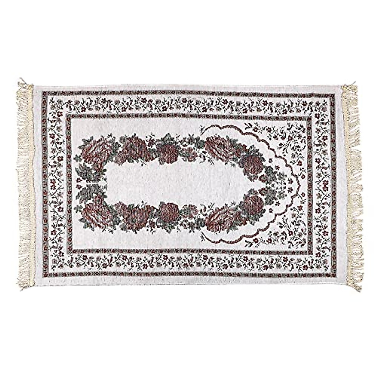 Portable Muslim Prayer Rug, Sajadah for Islam Prayer Carpet Mat Lightweight Folable Ramadan Praying Mat Islamic Gift for Kids Men Women Beige 70x110cm