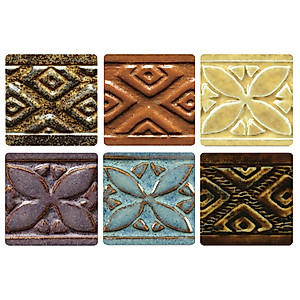 AMACO 39182X Potters Choice Glazes, Set A, 1 Pint, Assorted Colors, Set of 6