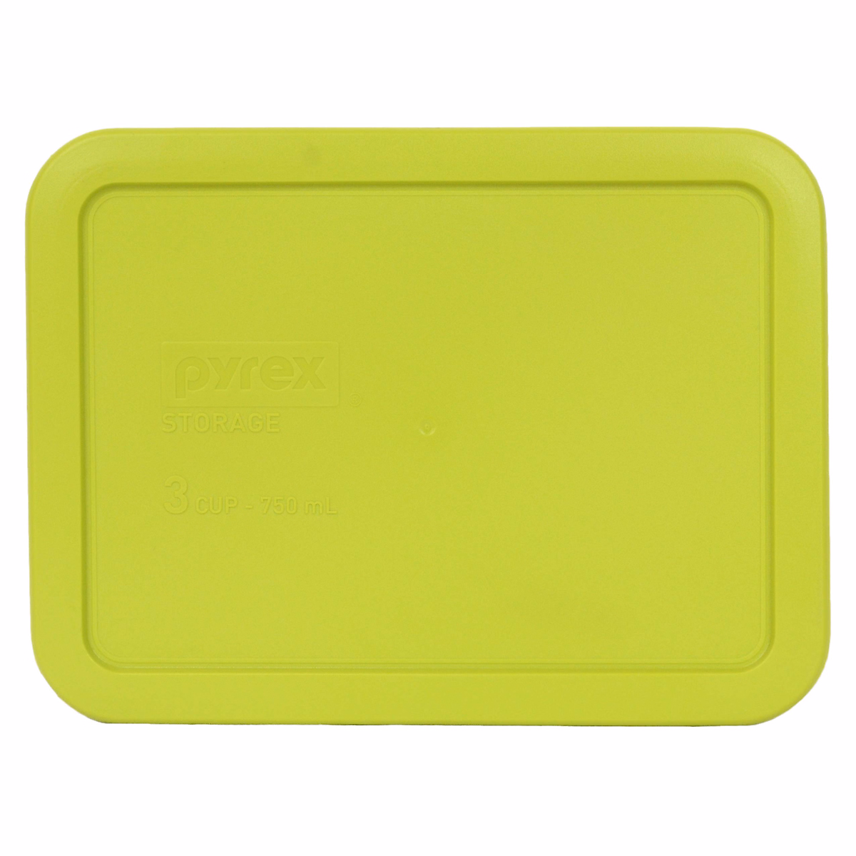 Pyrex (1) 7210-PC 3-Cup Purple Lid, (1) 7210-PC 3-Cup Turquoise Lid, and (1) 7210-PC 3-Cup Green Edamame Lid - Made in the USA