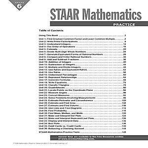Staar Mathematics Practice Grade 6 II Teacher Resource