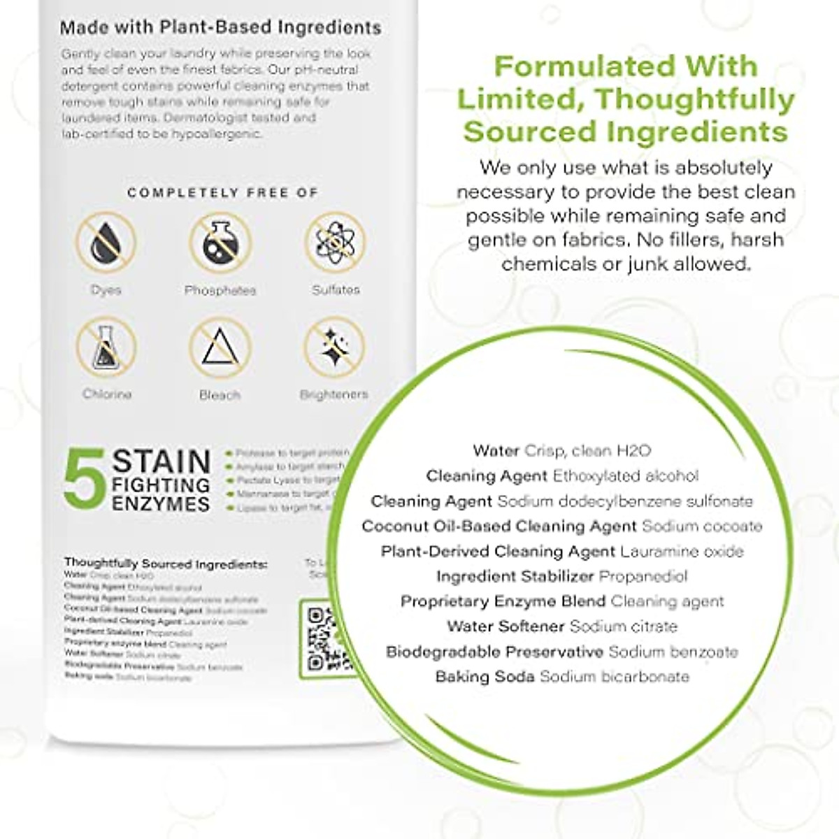 Heritage Park All-Purpose Fragrance Free, pH-Neutral Laundry Detergent - Dermatologist-tested, Sensitive Skin-Friendly, Ultra Concentrated (4 fl oz Trial Size)