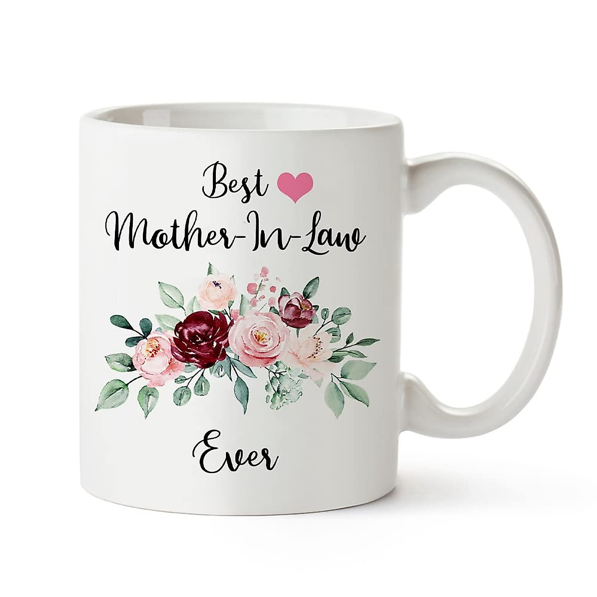 Fatbaby Best Mother In Law Ever Coffee Mug,Mother's Day Gifts for Mother In Law,Mother In Law from Daughter In Law,Son In Law, Mother In Law Birthday Thanksgiving Christmas Gifts Tea Cup 11oz