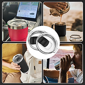 Tumbler Lids for Yeti, 30 oz Magnetic Replacement Cup Covers for 30 oz Tumbler, 14 oz Mug and 35 oz Straw Mug Ullnosoo