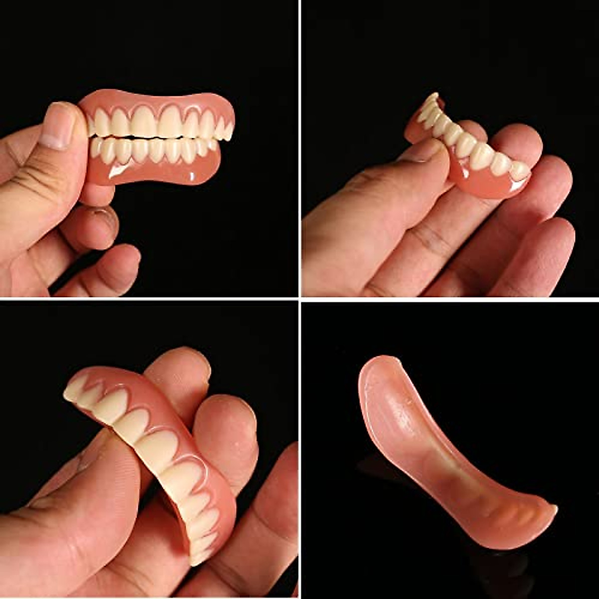 CAILING 6 Sets Instant Veneers Dentures, Teeth Covers for Bad Teeth for Snap Covering Missing Teeth Denture Filling Kit Super Smile Dentist