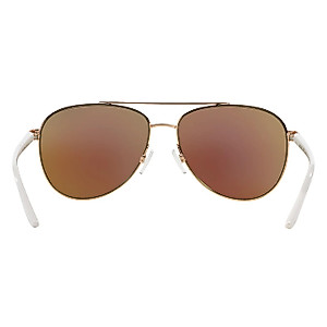 Michael Kors MK5007 104525 Rose Gold White/Blue Mirrored Sunglasses