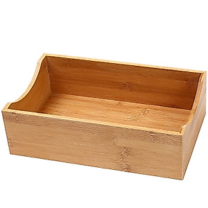 YBM HOME Bamboo Drawer Organizer Storage Box for Spices and Kitchen Items, Lingerie, Small Tools, and Gadgets, 330