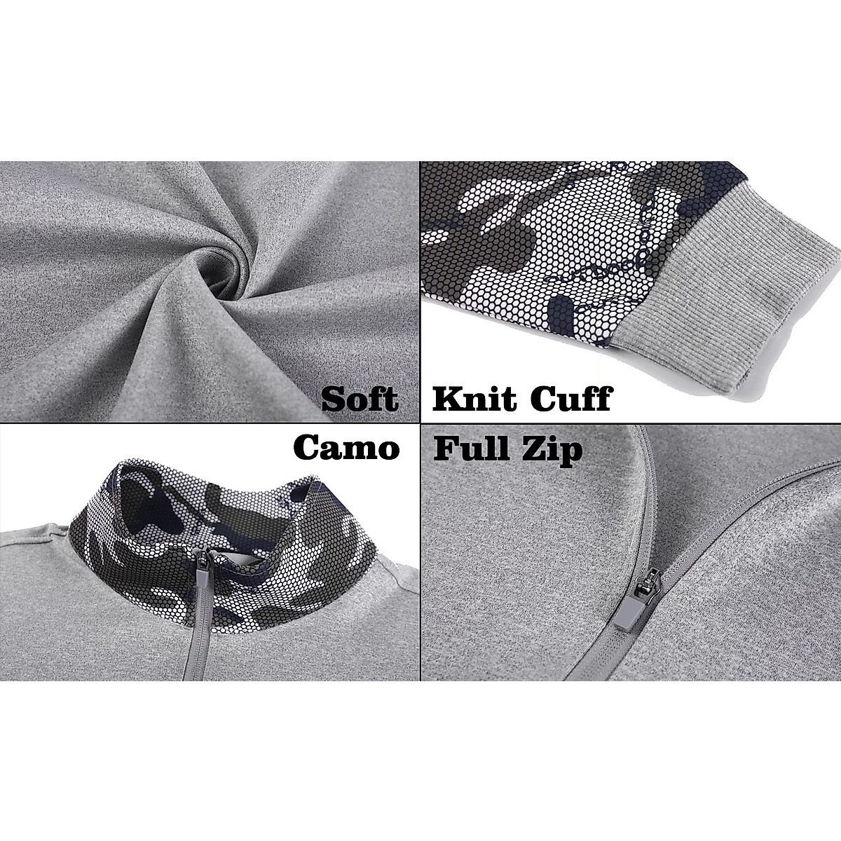 MAGCOMSEN Track Suits for Men Set Winter Sweatpants Camo Tracksuit Running Jacket Casual Sweatshirt Jackets Running Suit Athletic Set for Men Sweatsuit