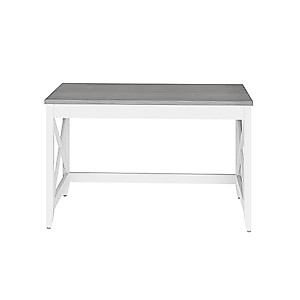 Alera ALEWSF4824GY 47.24 in. x 23.62 in. x 29.53 in. Farmhouse Writing Desk - Gray