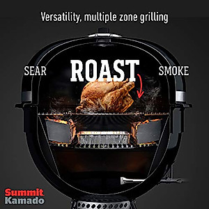 Weber Summit Kamado S6 Charcoal Grilling Center, Black