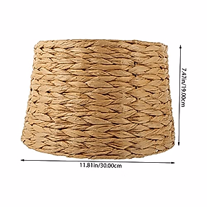 DELURA Woven Lampshade Lampshades for Floor Lamps Vintage Lantern Rustic Pendant Lighting Lamp Replacement Shade Hanging Lights Lampshades Rustic Lamp Shade Country Lamp Shades to Weave/653