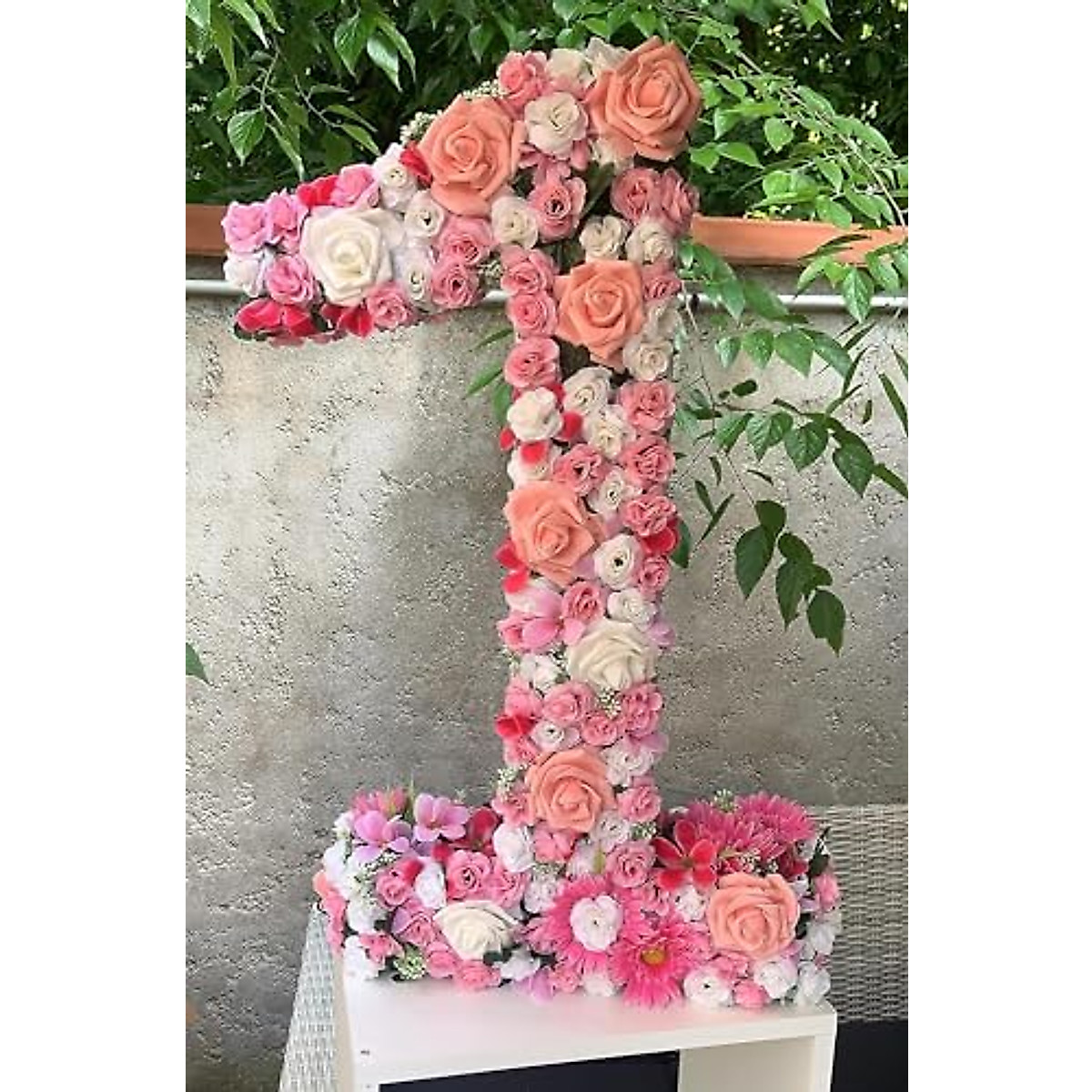 Kesoto 50pcs Pink and White Roses Artificial Flowers Bulk, 1.6" Small Silk Fake Roses Flower Heads for Decoration, Crafts, Wedding Centerpieces Bridal Shower Party Home Decor