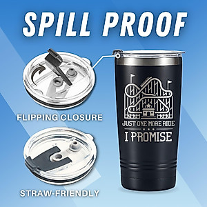 Onebttl Roller Coaster Gifts Tumbler Travel Coffee Mug, Stainless Steel Insulated with Lid 20oz/590ml