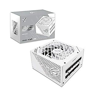 ASUS ROG Strix 850W White PSU - ROG Heatsinks, Axial-Tech Fan, 80 Plus Gold, Fully Modular, 10-Year Warranty