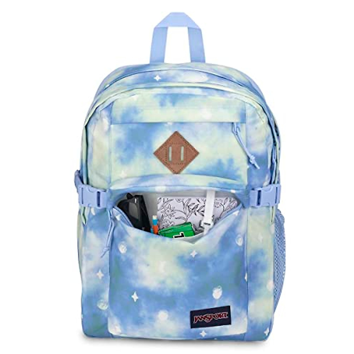 JanSport Main Campus Backpack - Travel, or Work Bookbag w 15-Inch Laptop Sleeve and Dual Water Bottle Pockets, Moonscape