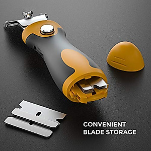 Nicpro 2 PCS Muti-Purpose Razor Blades Scraper Set With 20 Blades Industrial, Adjustable Handle, Cleaning Glass Window Wall Paint, Label Sticker Decal Removal