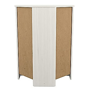 Inval 31.5" 2-Shelf Corner Bookcase, Washed Oak