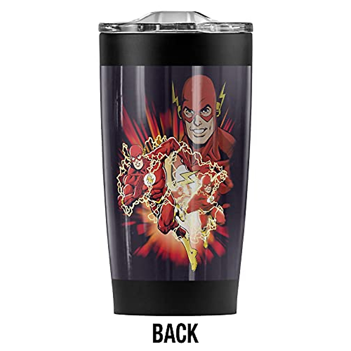 Logovision The Flash Speed Force Stainless Steel Tumbler 20 oz Coffee Travel Mug/Cup, Vacuum Insulated & Double Wall with Leakproof Sliding Lid | Great for Hot Drinks and Cold Beverages
