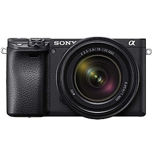 Sony a6400 4K Mirrorless Camera ILCE-6400M/B with 18-135mm F3.5-5.6 OSS Zoom Lens Kit and Deco Gear Travel Case Filter Set Extra Battery Remote & Flash Bundle