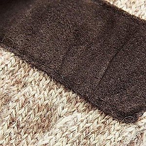 HOT SHOT Men’s The Sentry Wool Fingerless Pop-Top Mittens – Oatmeal, Insulated for Cold Outdoor Weather