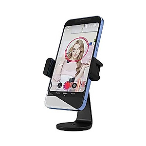 Pivo Smart Mount Adjustable 360° Vertical and Horizontal Smartphone Aluminum Holder Stand with Universal Clamp Adapter ¼ inch Thread for Tripods