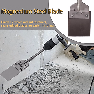 MYOYAY 6" SDS Max Floor Scraper - 25" Heavy-Duty Rotary Hammer Drill Tool, Durable Thinset Removal Chisel Bit for Effortless Tile, Vinyl, Linoleum, Hardwood, Concrete, and Mortar Floor Renovation