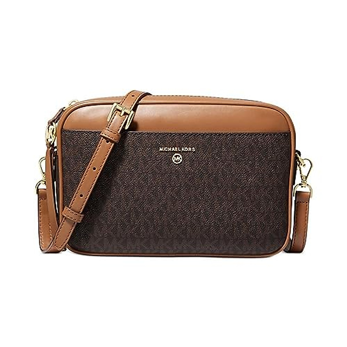 Michael Kors Jet Set Charm Large East/West Camera Crossbody Brown/Acorn One Size