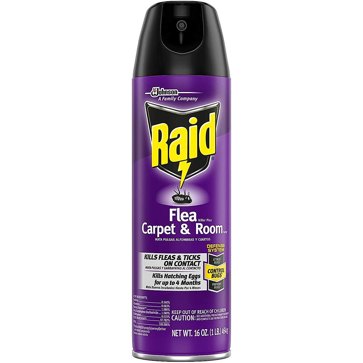 Raid Flea Killer Carpet and Room Spray (16 Ounce (Pack of 6))