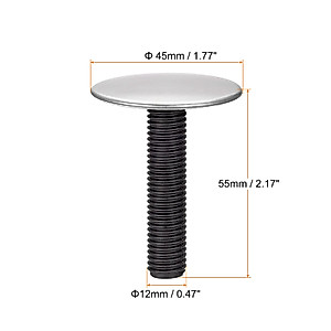 MECCANIXITY Kitchen Sink Hole Cover 45x12x55mm 304 Stainless Steel for soap Dispenser Stopper Cover Plug